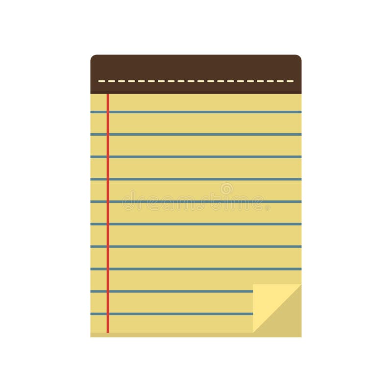 Linear Notes in a Flat Style Stock Vector - Illustration of education ...