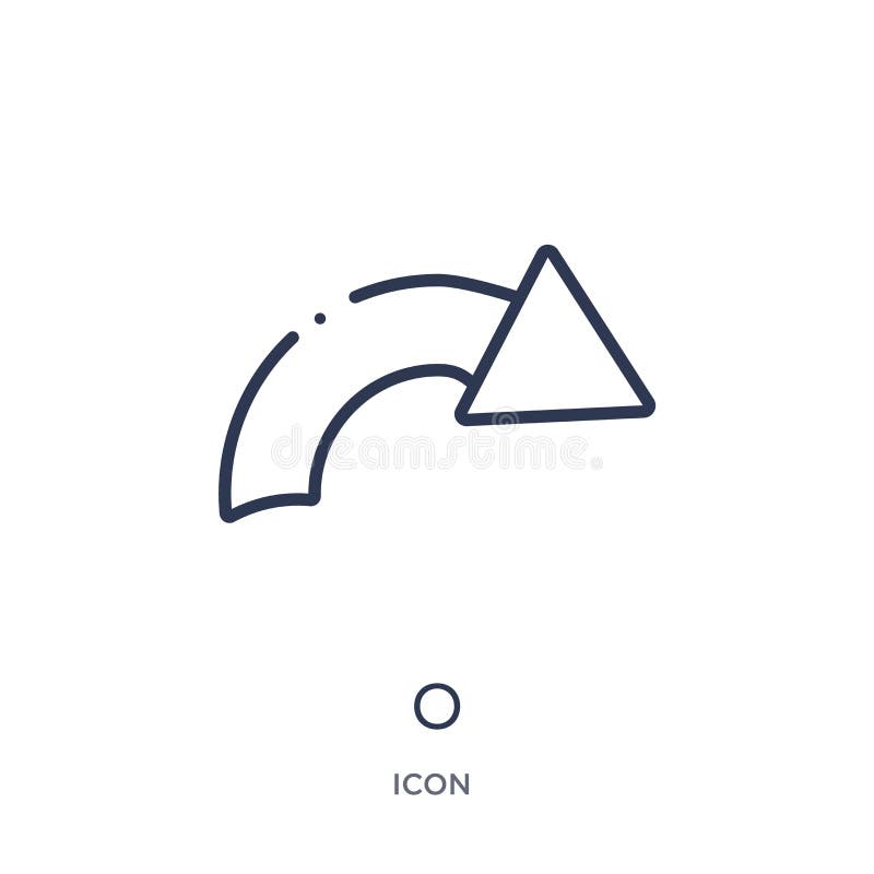 Linear Merge Icon from Geometric Figure Outline Collection. Thin Line ...
