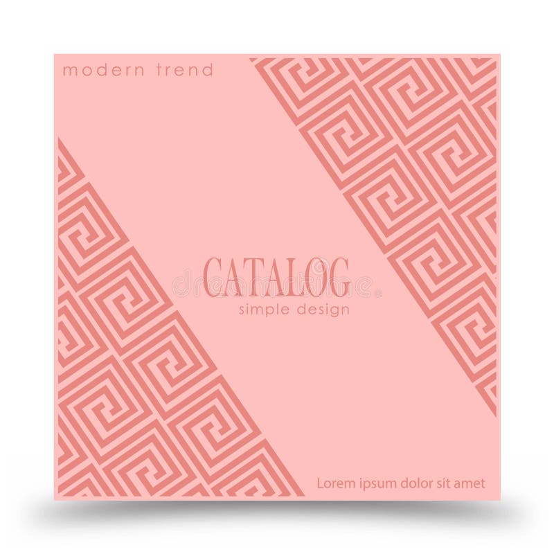 Linear Ornament. the Idea of a Banner, Brochure, Catalog, or Booklet ...