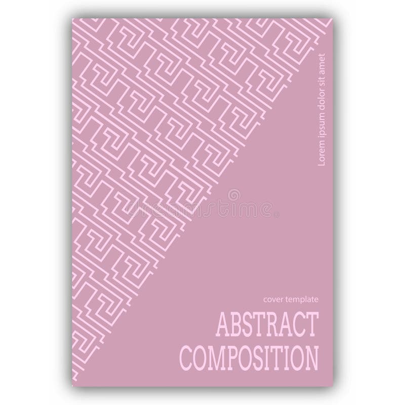 Linear Ornament. the Idea of a Banner, Brochure, Catalog, or Booklet ...