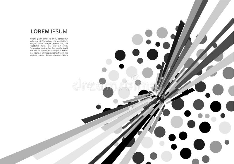 Linear Pattern on Backdrop. Modern Space Style. Vector Design Template ...