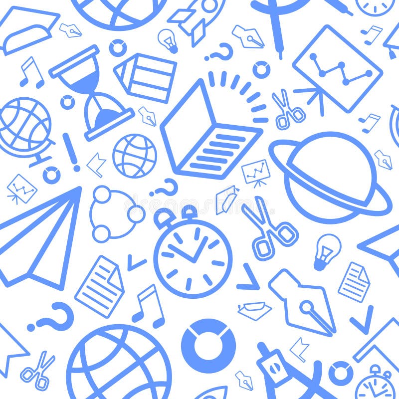 Linear Pattern Education Icons Blue Stock Illustrations – 116 Linear ...