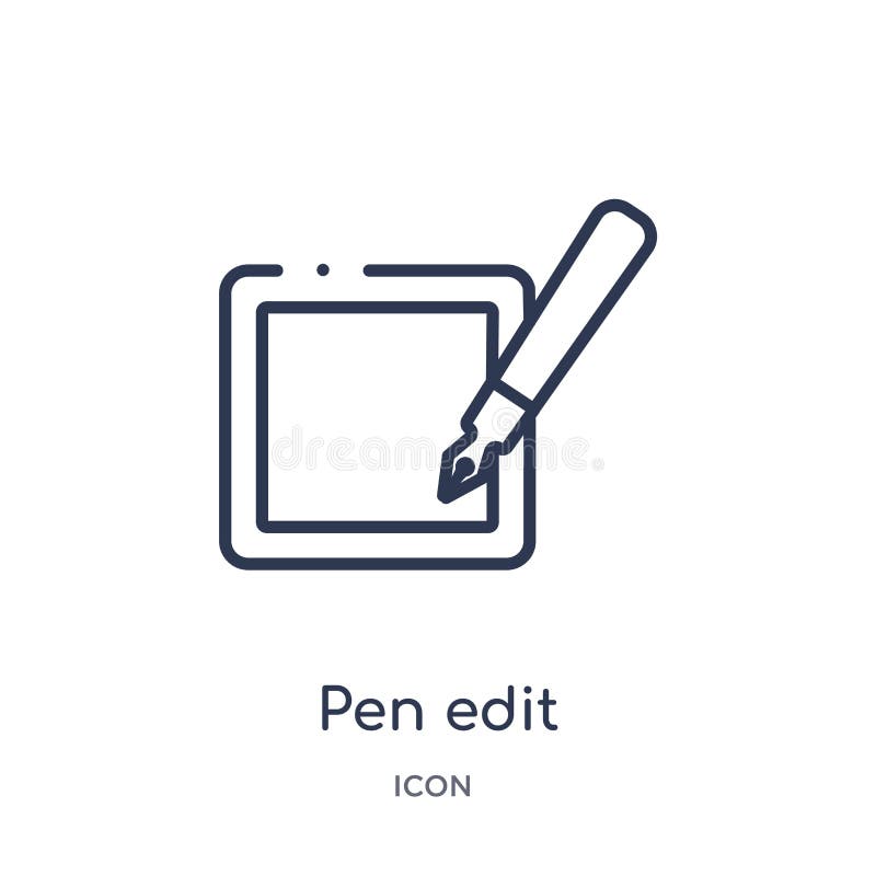 Edit Icon in Trendy Design Style. Edit Icon Isolated on White ...