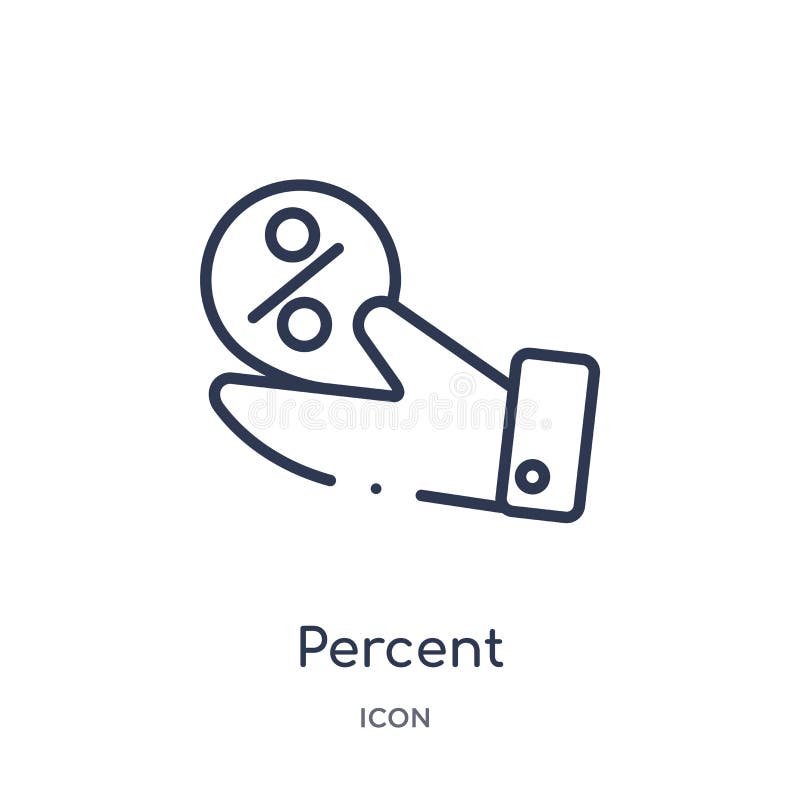 Linear 100 Percent Natural Icon from Ecology Outline Collection. Thin ...