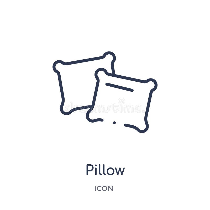 Linear Pillow Icon From Hotel And Restaurant Outline Collection Thin