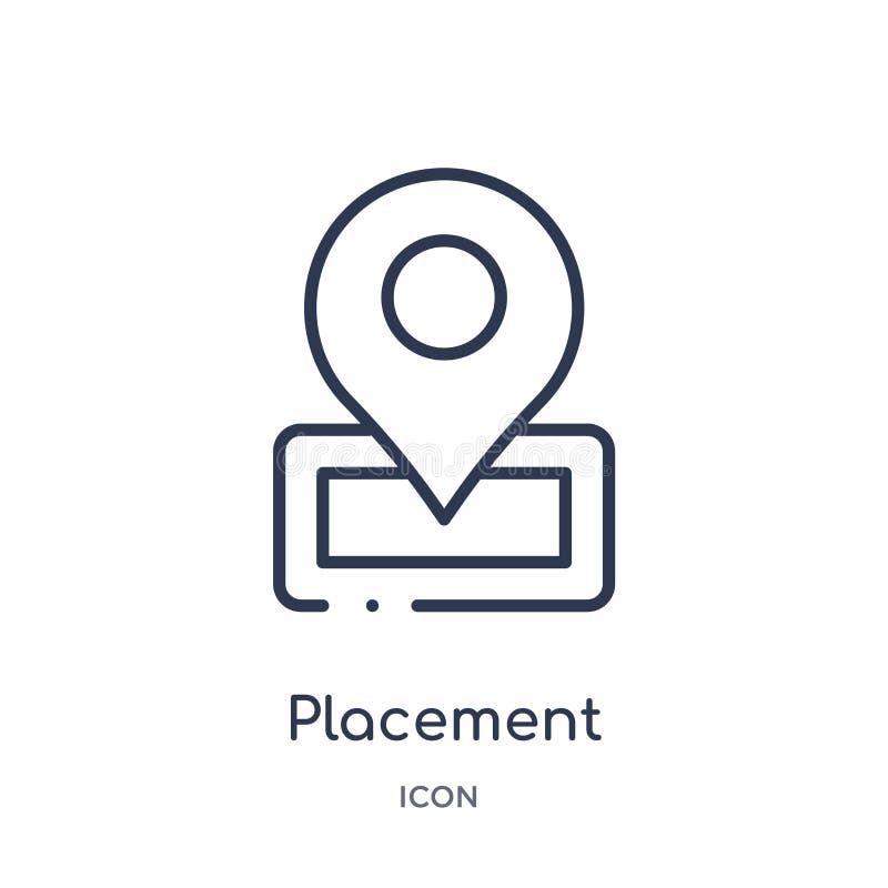 Linear Placement Icon From General Outline Collection Thin Line