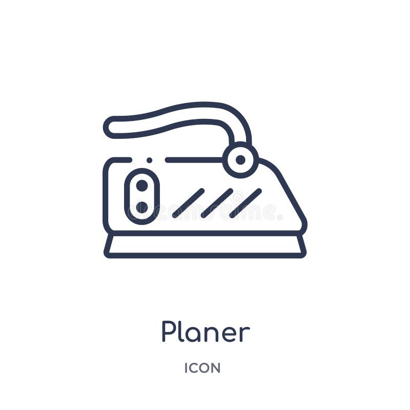 Outline Planer Vector Icon. Isolated Black Simple Line Element ...