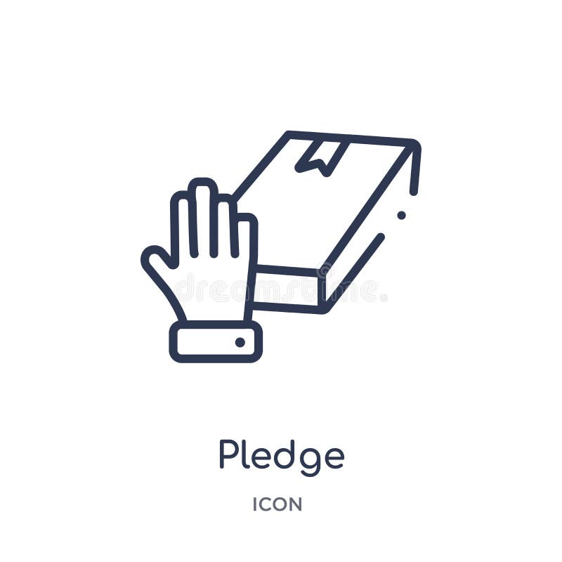 Pledge Icon. Trendy Pledge Logo Concept on White Background from Stock ... Pledge Icon. Trendy Pledge Logo Concept on White Background from Stock ...