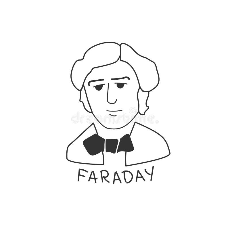 Portrait of the Scientist Faraday Editorial Photo - Illustration of ...