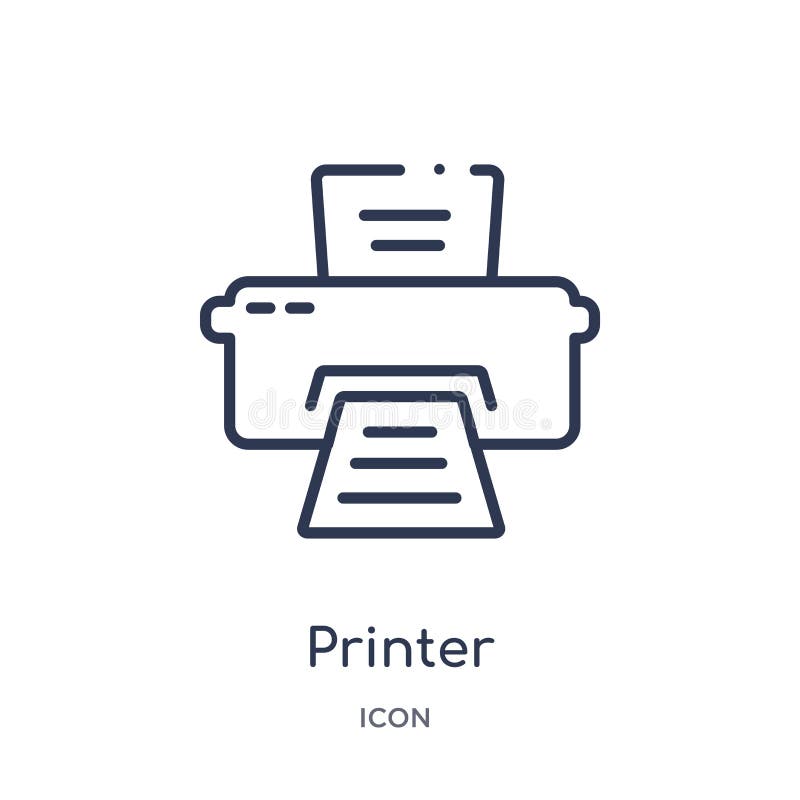 Linear 3d Printer Icon from Future Technology Outline Collection. Thin ...
