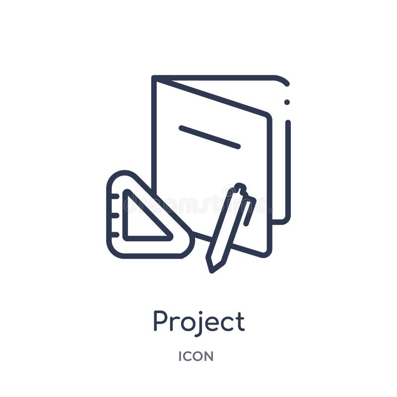 Linear Project Team Icon from General Outline Collection. Thin Line ...
