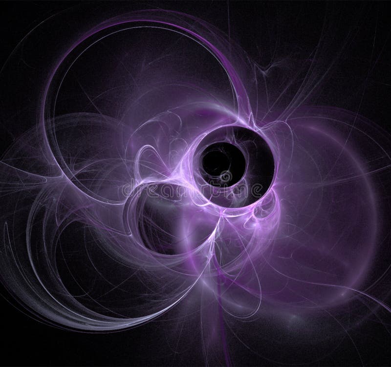 Linear Purple Abstract Pattern on Black, Color Digital Graphics ...