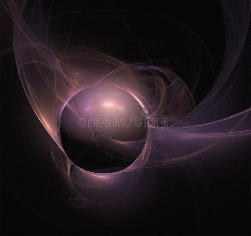 Linear Purple Abstract Pattern on Black, Color Digital Graphics ...