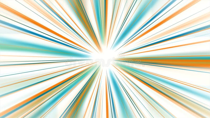 Linear Rays Rotate on White Background. Motion. Rotating Background ...