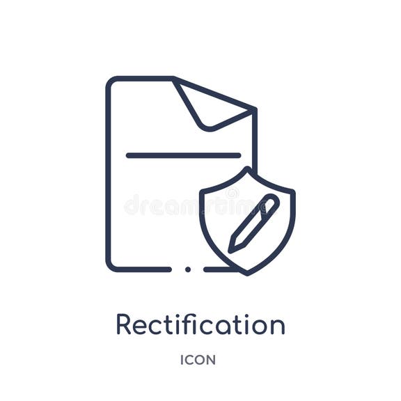 Linear Rectification Icon from Gdpr Outline Collection. Thin Line ...