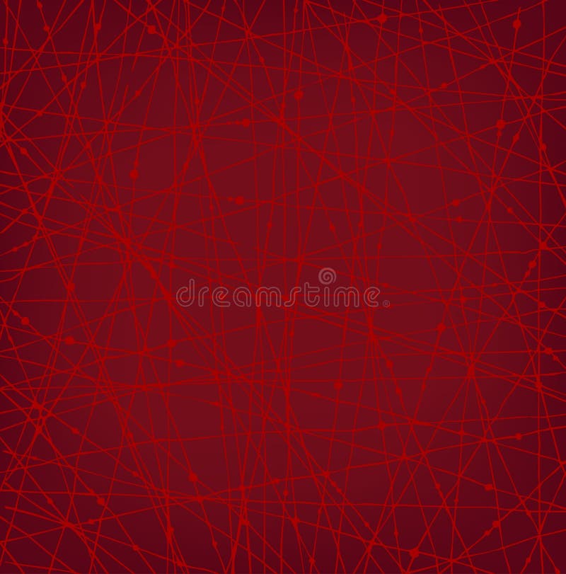 Linear Red Network Texture with Dots Stock Illustration - Illustration ...