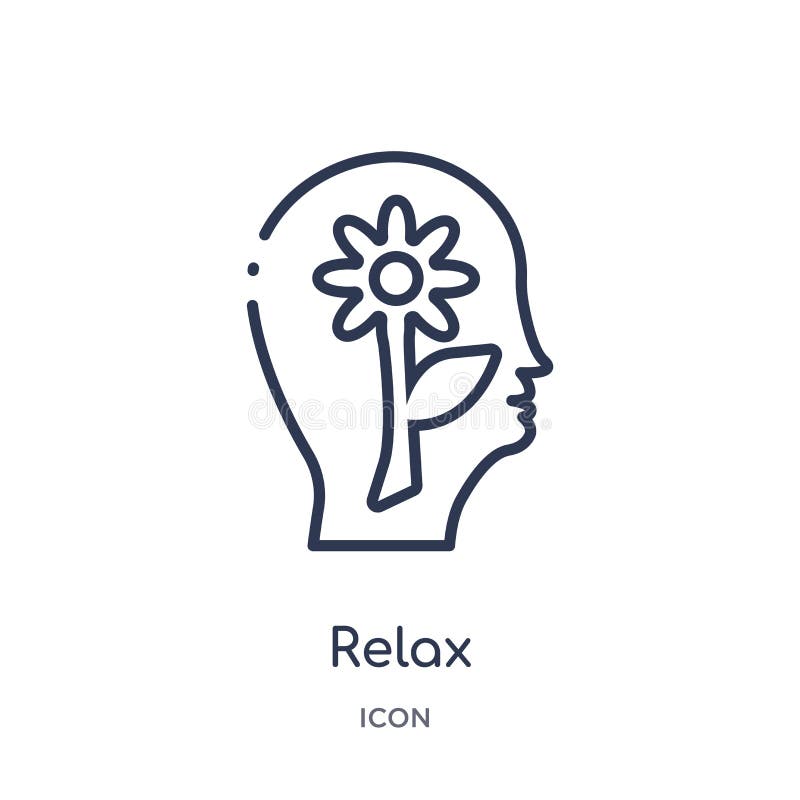 Relax Icon in Trendy Design Style. Relax Icon Isolated on White ...