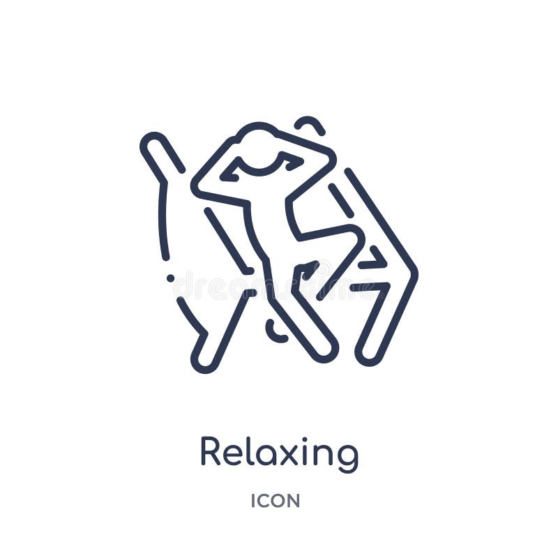 Linear Relaxing Massage Icon from Beauty Outline Collection. Thin Line ...