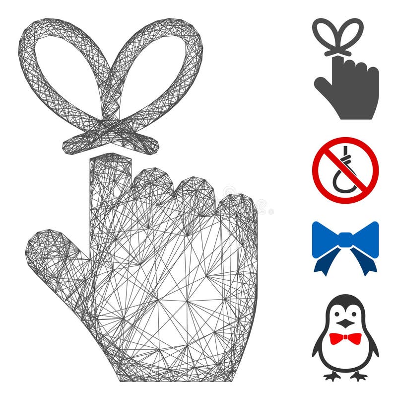 Linear Remember Knot Vector Mesh Stock Illustration - Illustration of ...