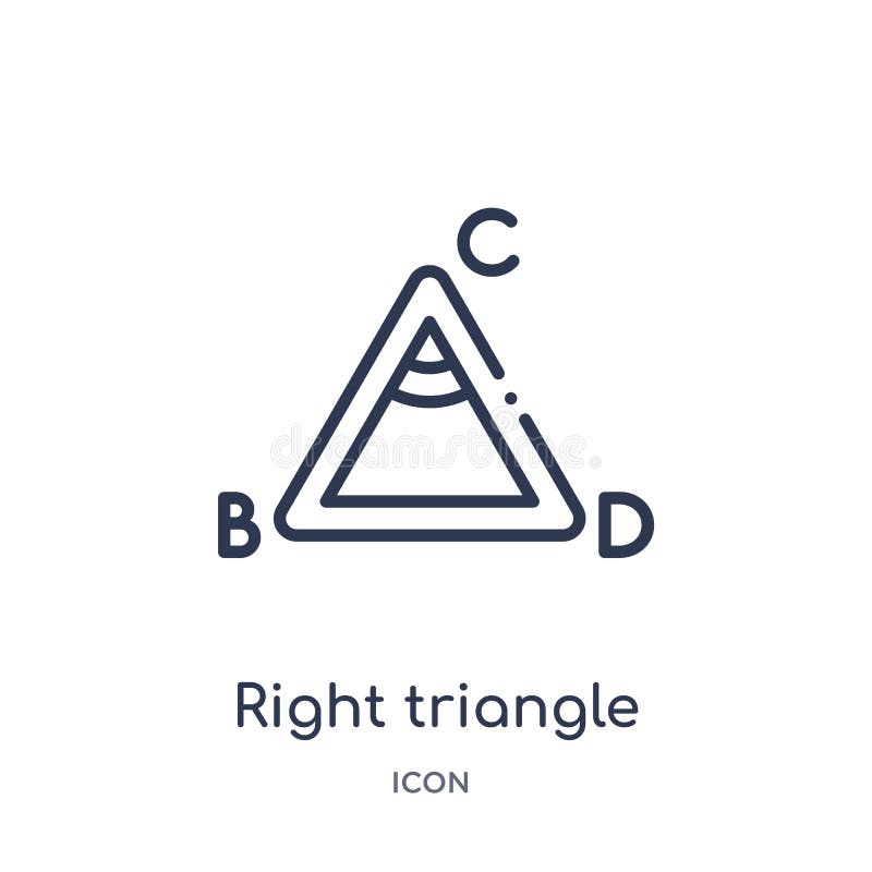 Linear Right Alignment Icon from Geometric Figure Outline Collection ...