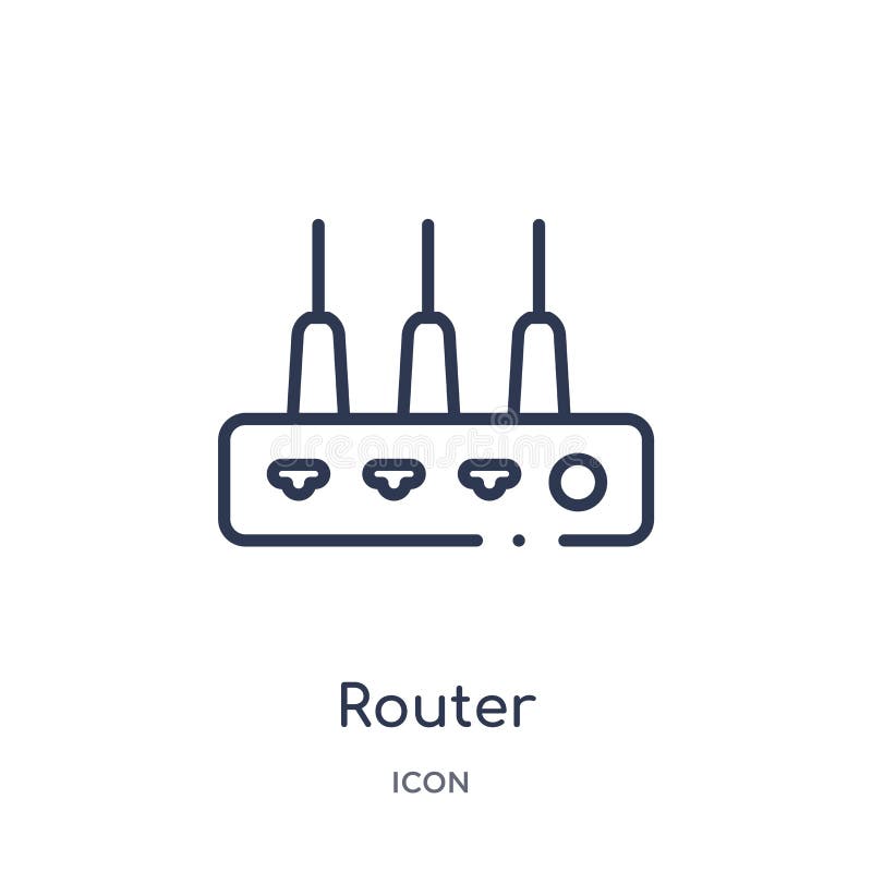 Linear Router Icon from Electrian Connections Outline Collection. Thin ...