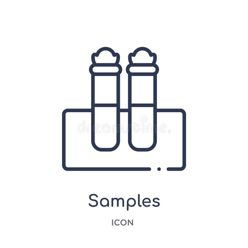 Samples Icon in Trendy Design Style. Samples Icon Isolated on White ...