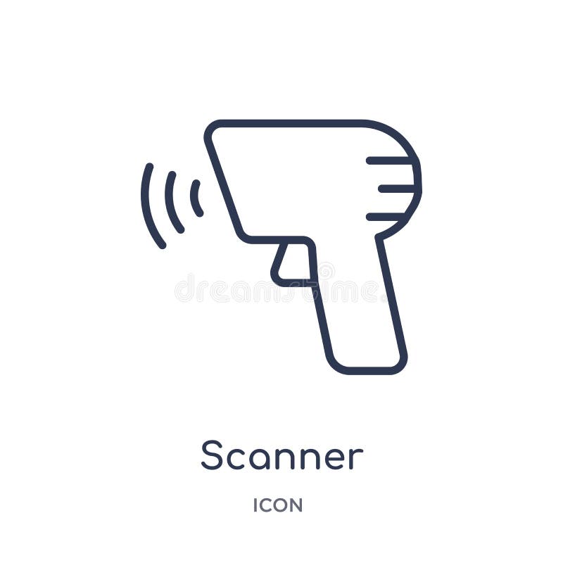 Document Scanner Outline Icon Stock Vector - Illustration of icon ...