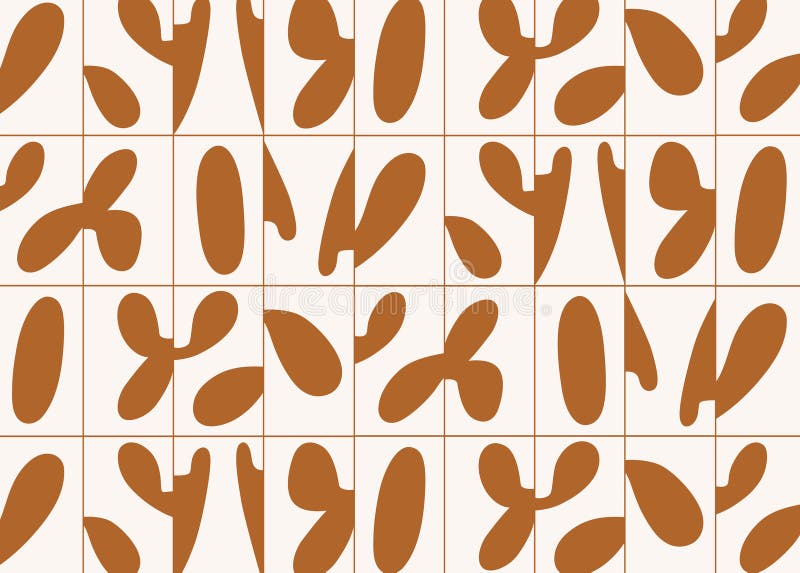 Linear Seamless Smooth Abstract Pattern Brown Stock Vector ...