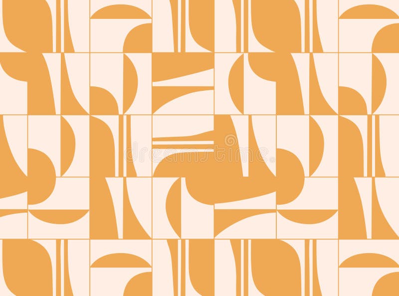 Linear Seamless Smooth and Square Abstract Pattern Yellow Stock ...