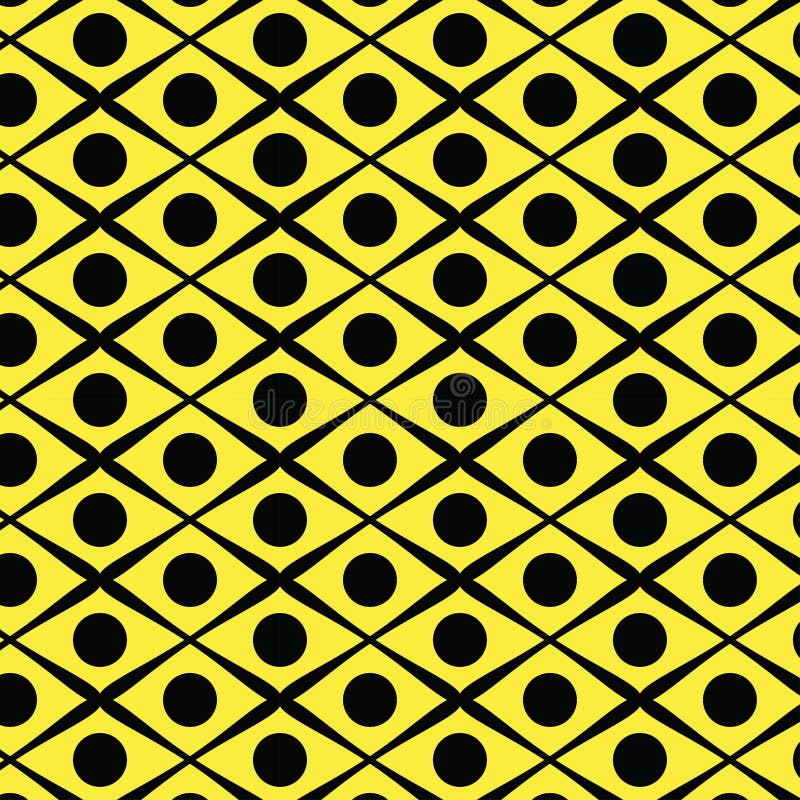 Linear Seamless Vector Pattern and Polka Dots. Repeating Geometric ...