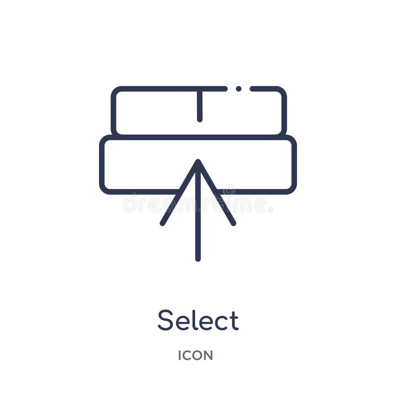 Linear Selection Icon from Human Resources Outline Collection. Thin ...