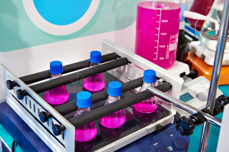 Linear Shaker in Chemical Laboratory Stock Photo - Image of research ...