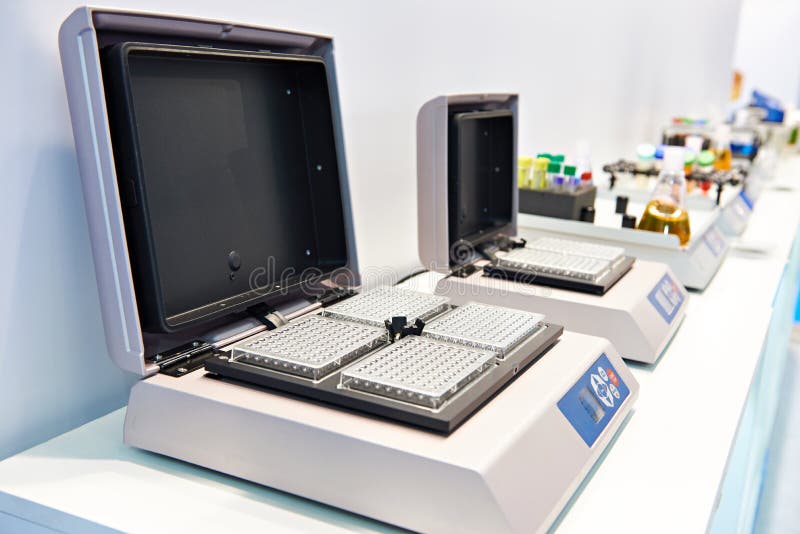 Linear Shaker in Chemical Laboratory Stock Photo - Image of research ...