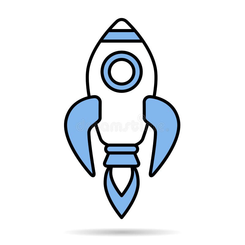 Rocket Icon White Background Stock Illustrations – 27,183 Rocket Icon ...
