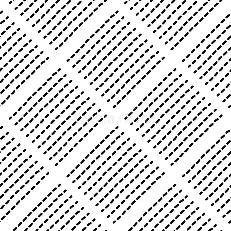 Linear Small Dash Pattern. Black Seamless Square Minimal Vector ...