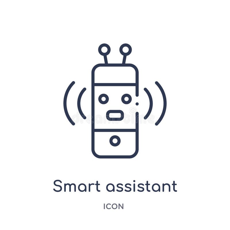 Linear Smart Home Icon from Artificial Intellegence and Future ...