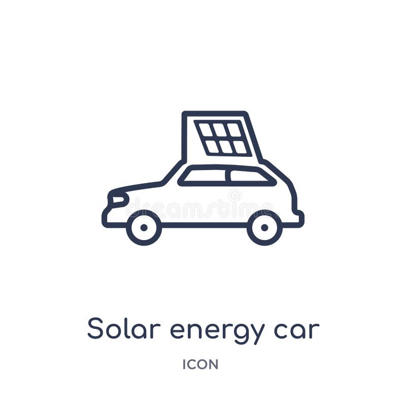 Linear Solar Plug Icon from Ecology Outline Collection. Thin Line Solar ...