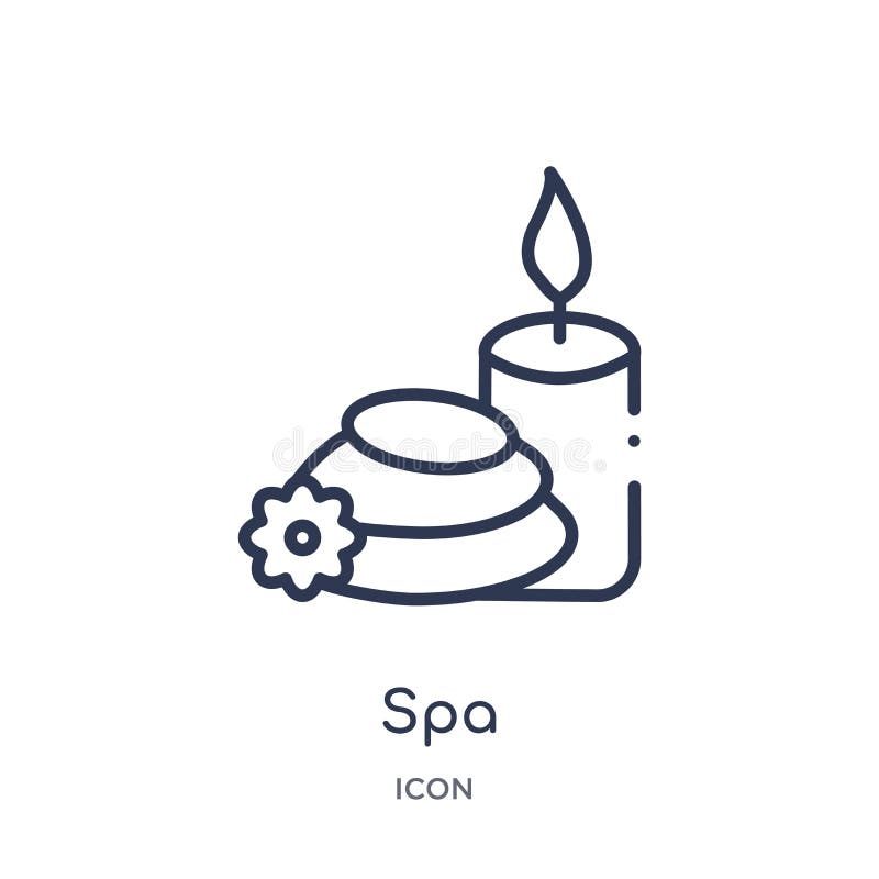 Linear Spa Icon from Beauty Outline Collection. Thin Line Spa Vector ...