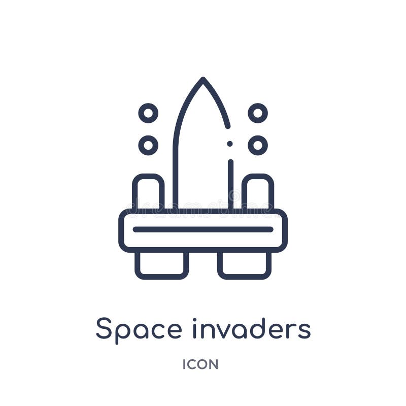 Space Invaders Icon in Trendy Design Style. Space Invaders Icon ...