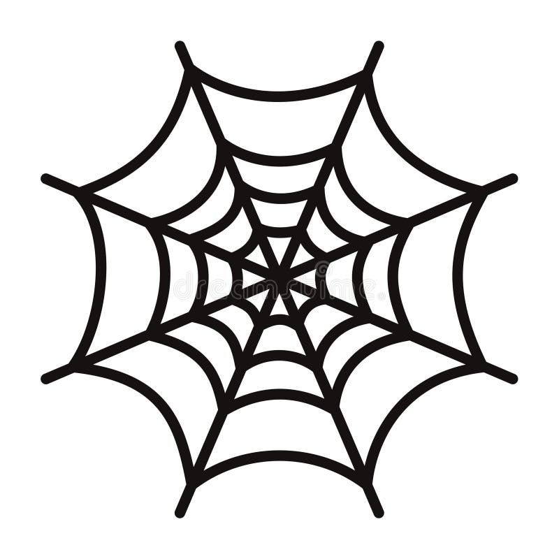 Linear Spider Web Icon. the Halloween Holiday Stock Vector ...