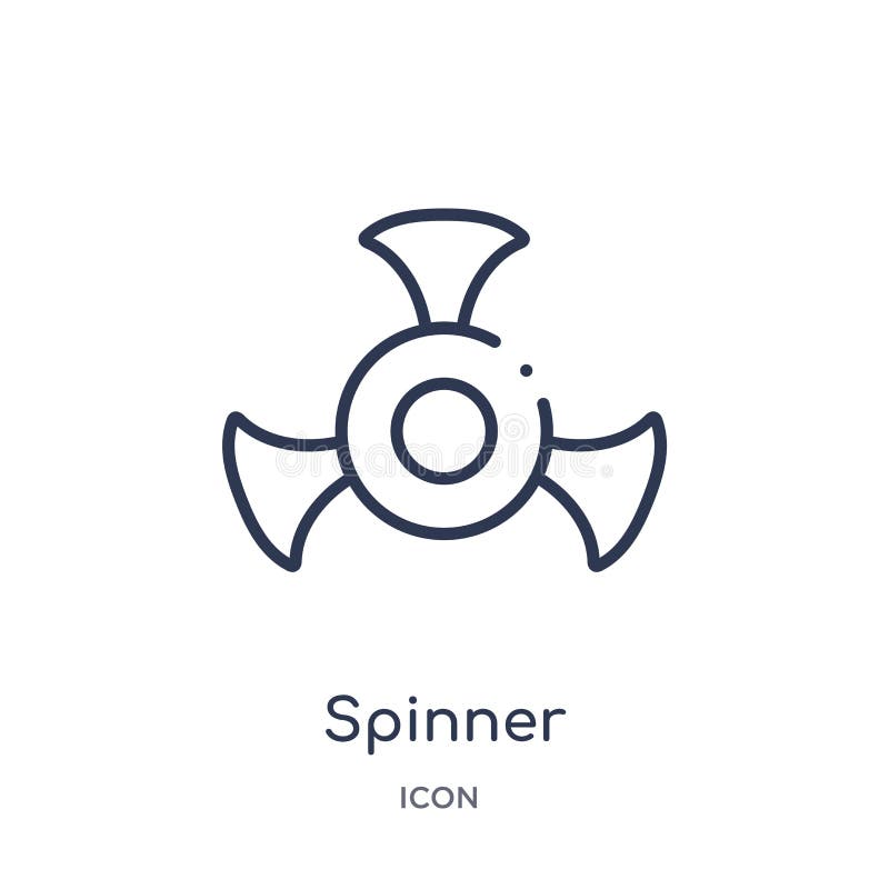 Spinner linear icon stock vector. Illustration of popular - 175332917