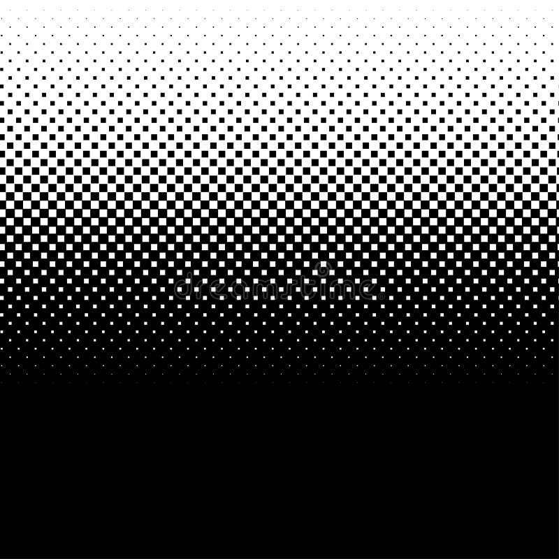 Linear Square Halftone, Screentone Element. Squares Geometric Pattern ...
