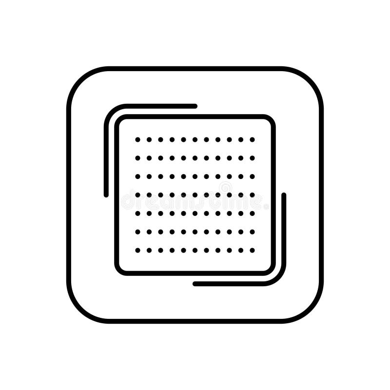 Linear Square Perforated Medical Plaster Stock Vector - Illustration of ...