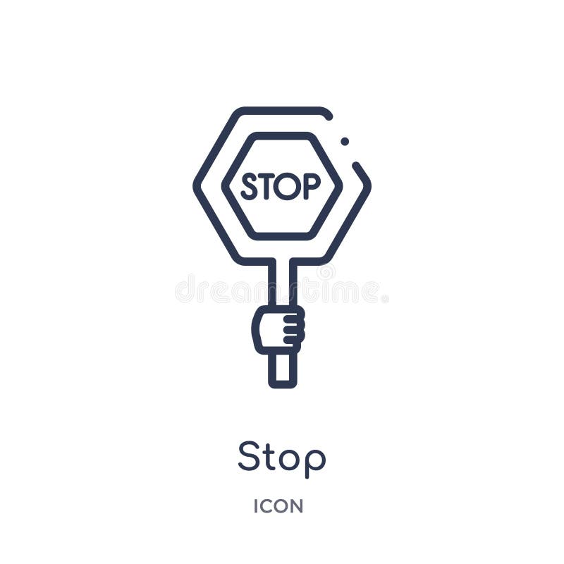 Stop Icon Outline Stock Illustrations – 66,736 Stop Icon Outline Stock ...
