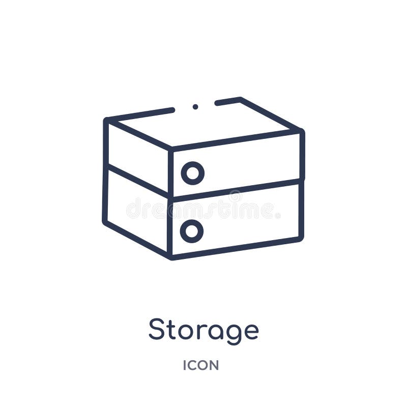 Pc Storage Icon in Trendy Design Style. Pc Storage Icon Isolated on ...