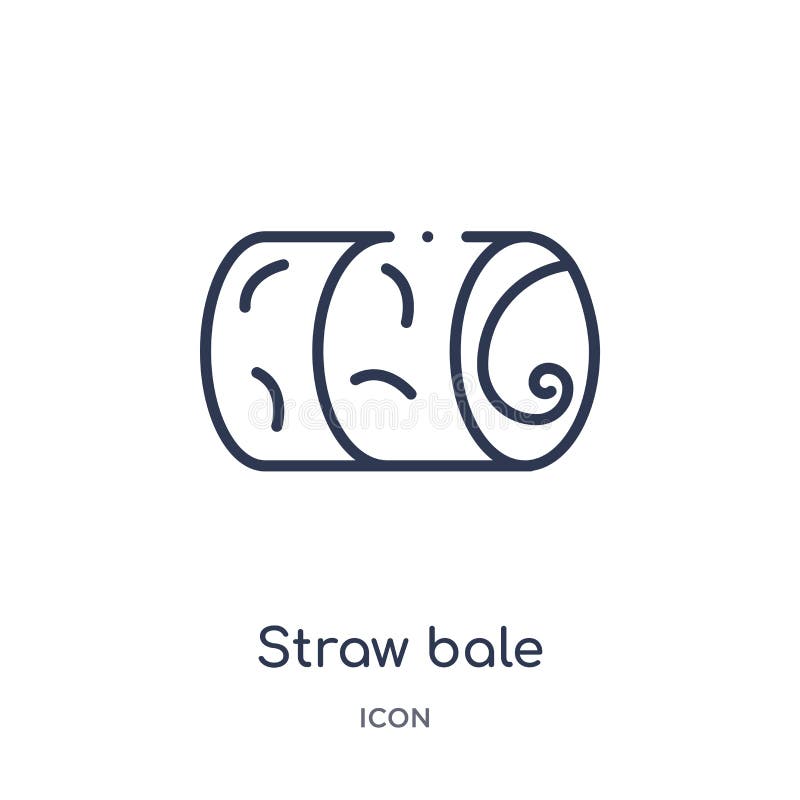 Hay Bale Icon in Trendy Design Style. Hay Bale Icon Isolated on White ... Hay Bale Icon in Trendy Design Style. Hay Bale Icon Isolated on White ...
