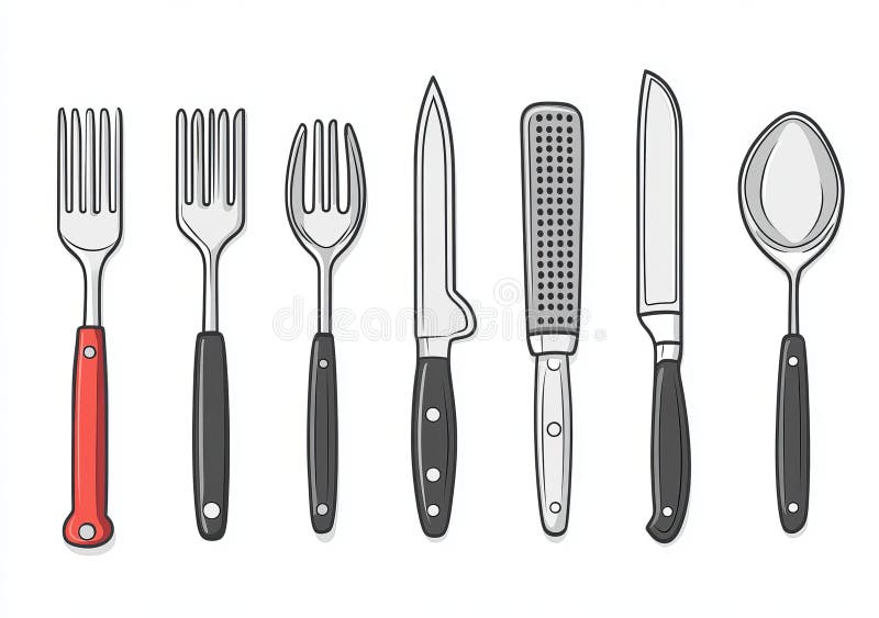 A Linear Style Utensils Collection for Cooking Enthusiasts is Included ...