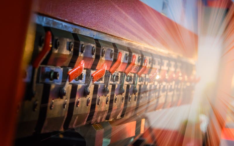 Linear switch machine stock photo. Image of factory - 104603718