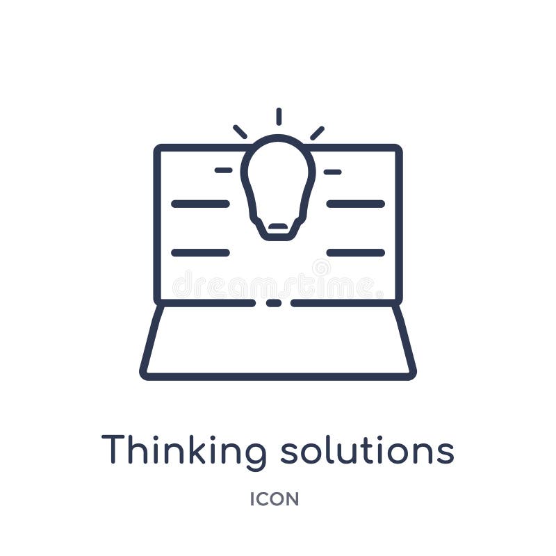 Thinking about solutions stock illustration. Illustration of difficult ...