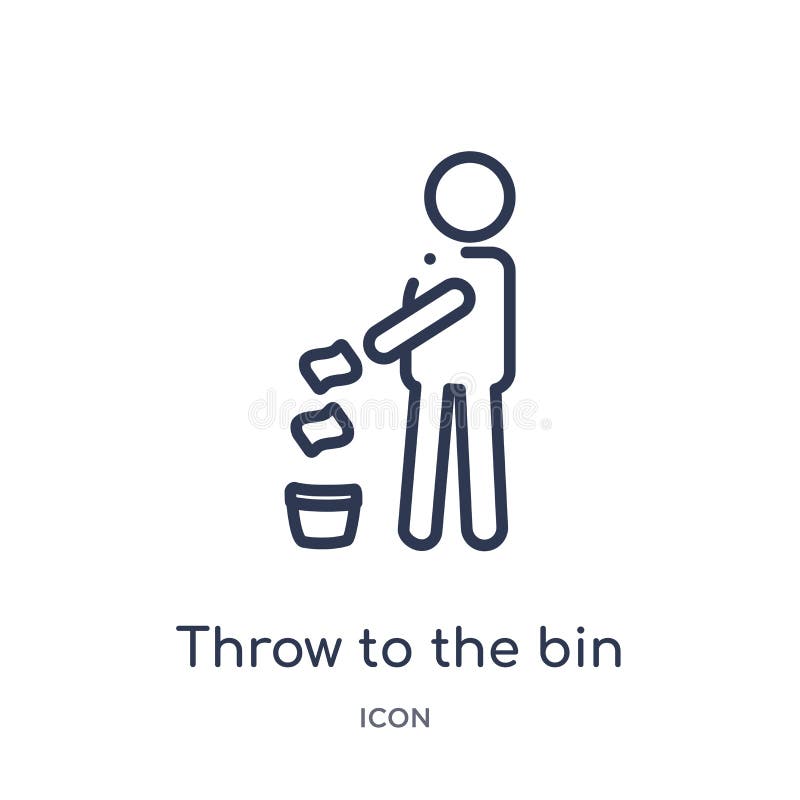 Throw Icon in Trendy Design Style. Throw Icon Isolated on White ...